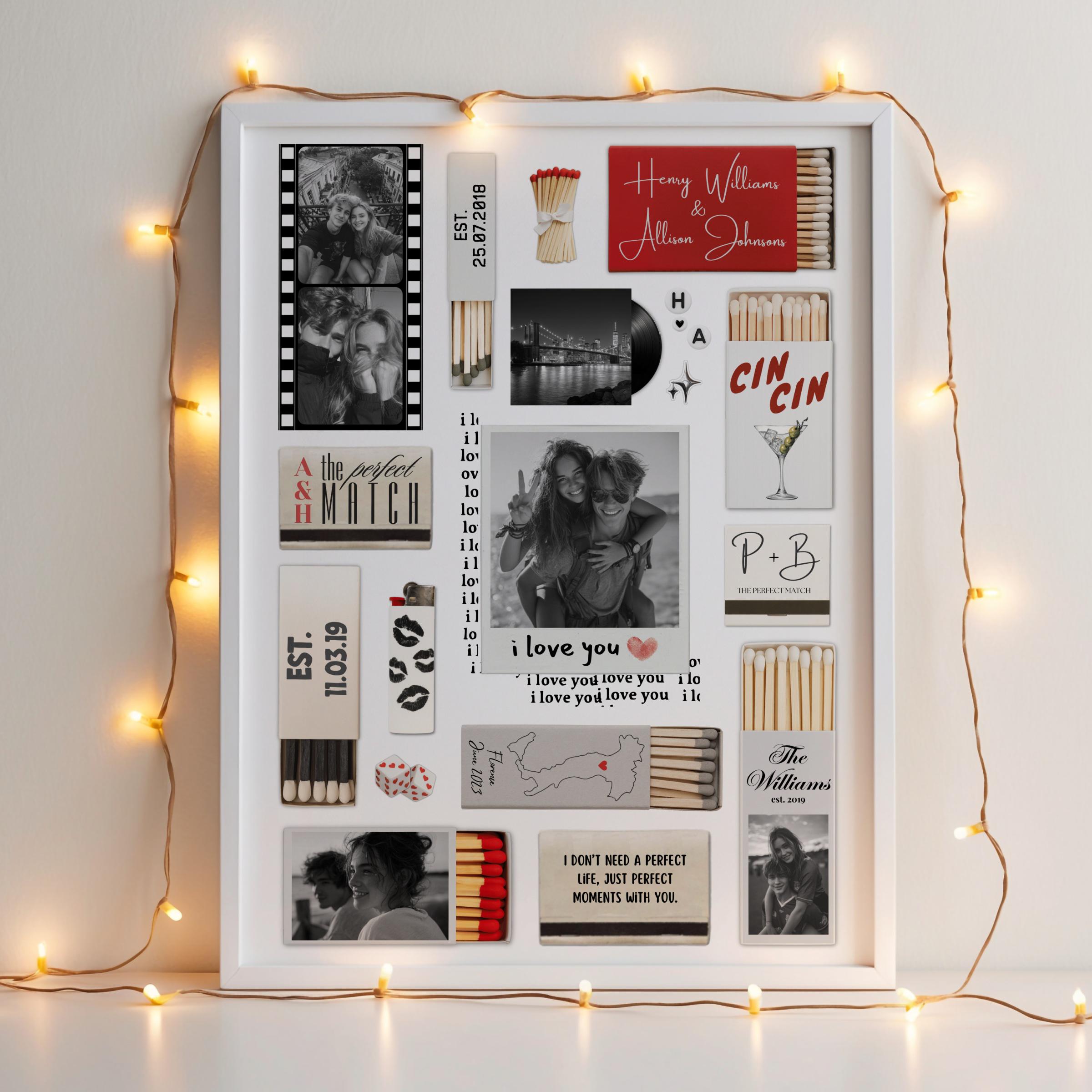 Matchbook Art Print, DIY Canva Template, Matchbook Poster, Printable ...