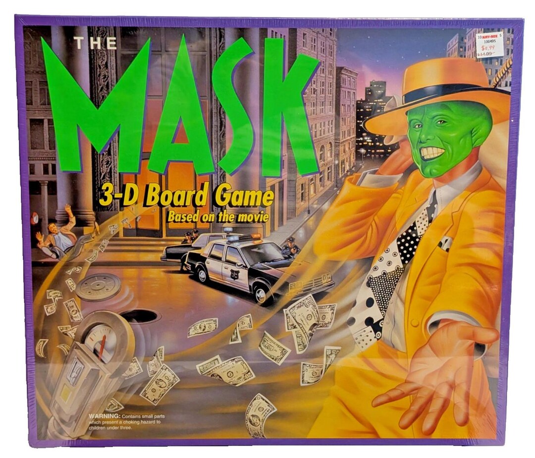 Vintage Parker Brothers 1994 the Mask 3-D Board Game - Factory Sealed ...