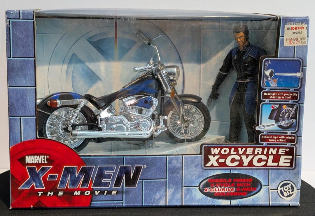 Toy Biz 2000 Marvel X-men the Movie Wolverine X-cycle With Missile ...