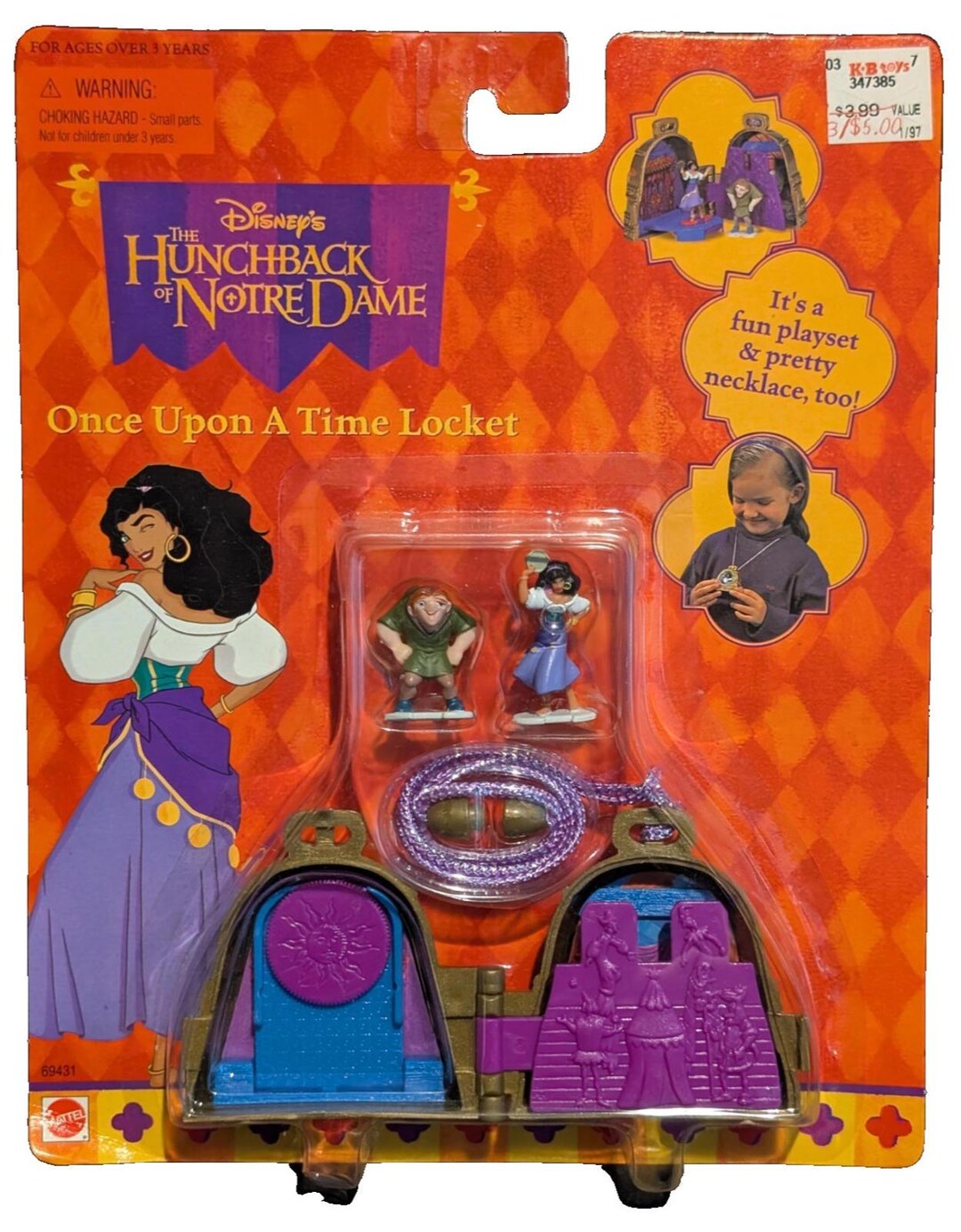 Vintage Disney Hunchback of Notre Dame Once Upon A Time Locket ...