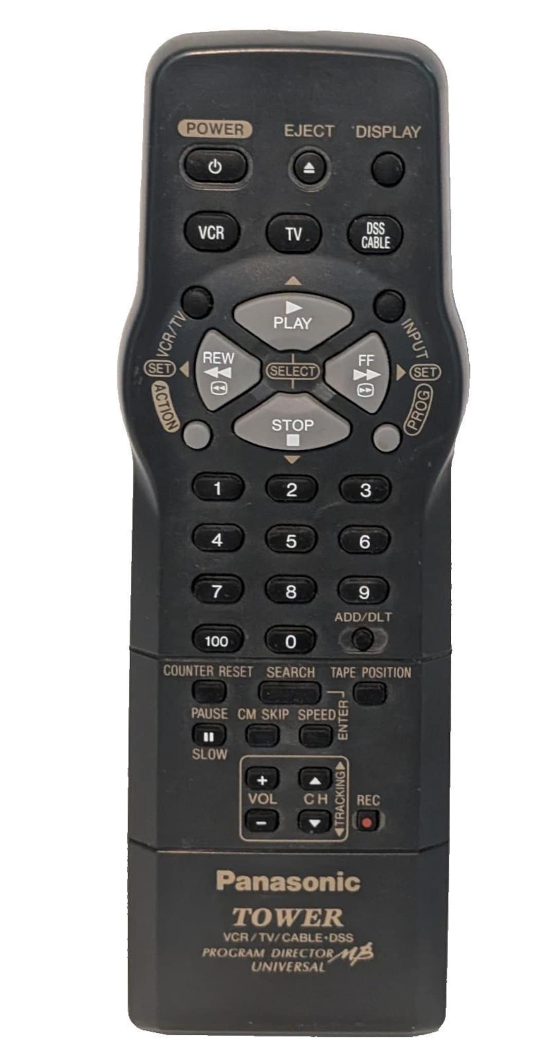 Panasonic Tower LSSQ0207 Vcr/tv/cable Universal Remote Control K1V ...