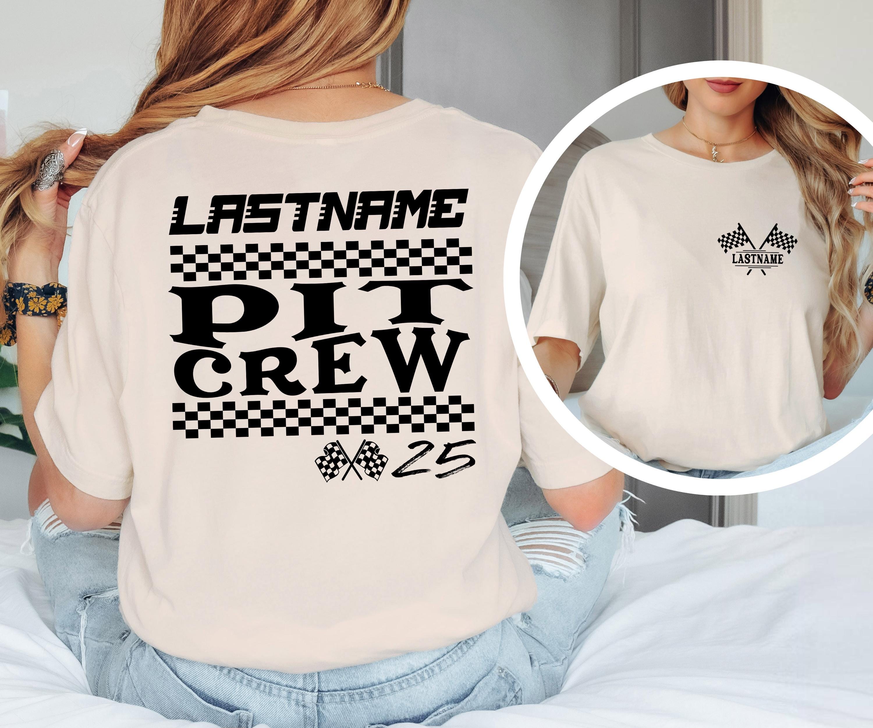 Custom Racing Pit Crew PNG | Personalized Last Name Motocross Family ...