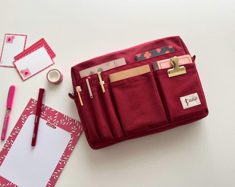 Cotton Journal Pouch, Traveler’s Notebook Organizer, Planner and ...