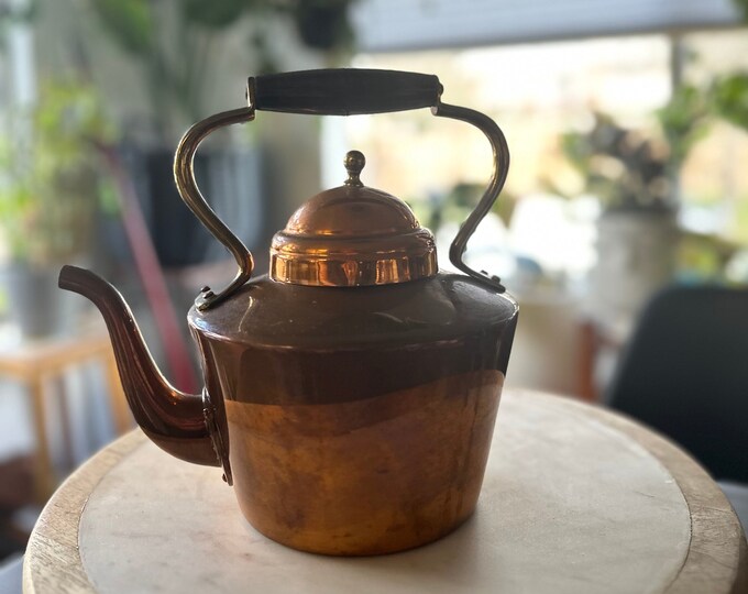 Vintage Douro B&M portug Copper Teapot - Etsy