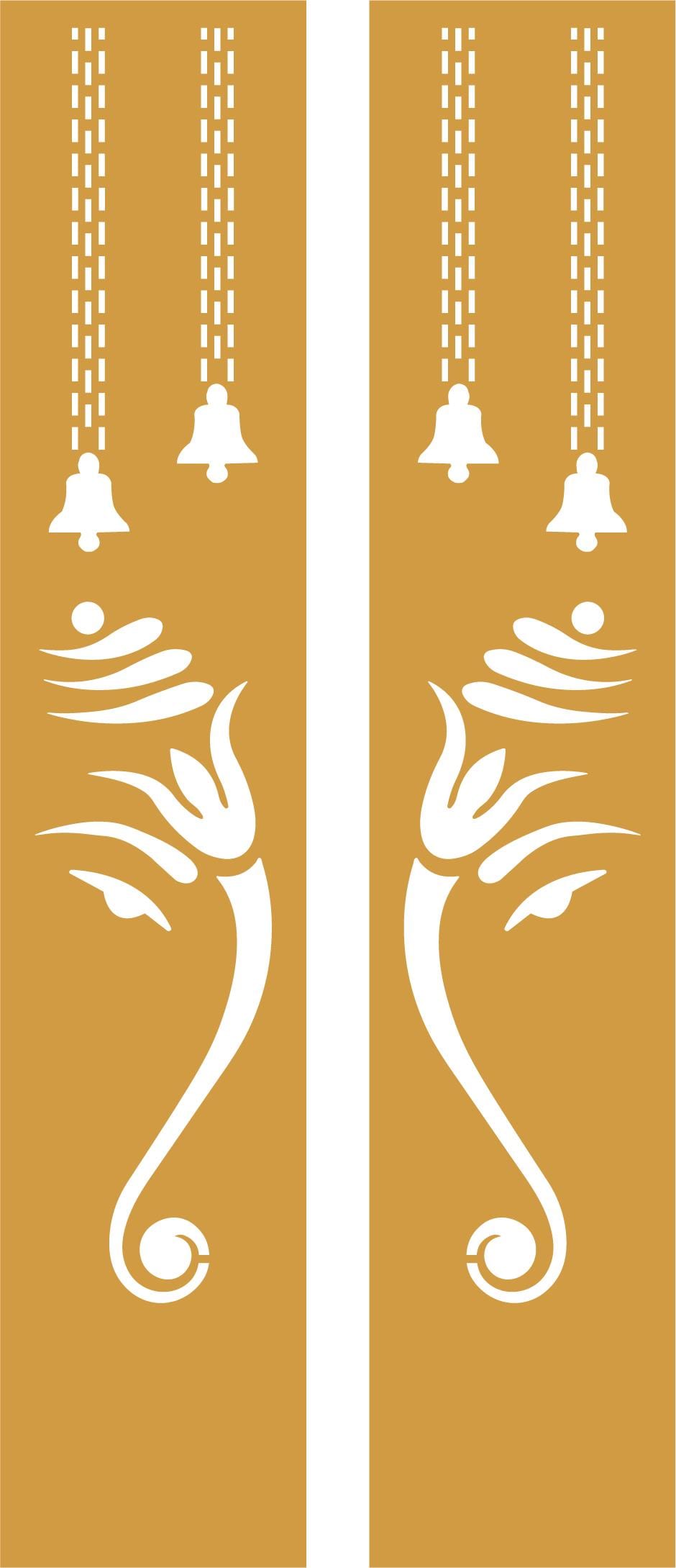 Pooja Unit Door CNC Cutting File DXF/SVG - Etsy