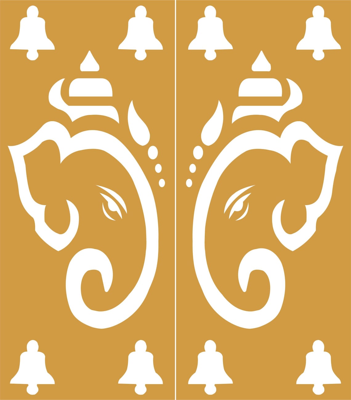Pooja Unit Door CNC Cutting File DXF/SVG - Etsy