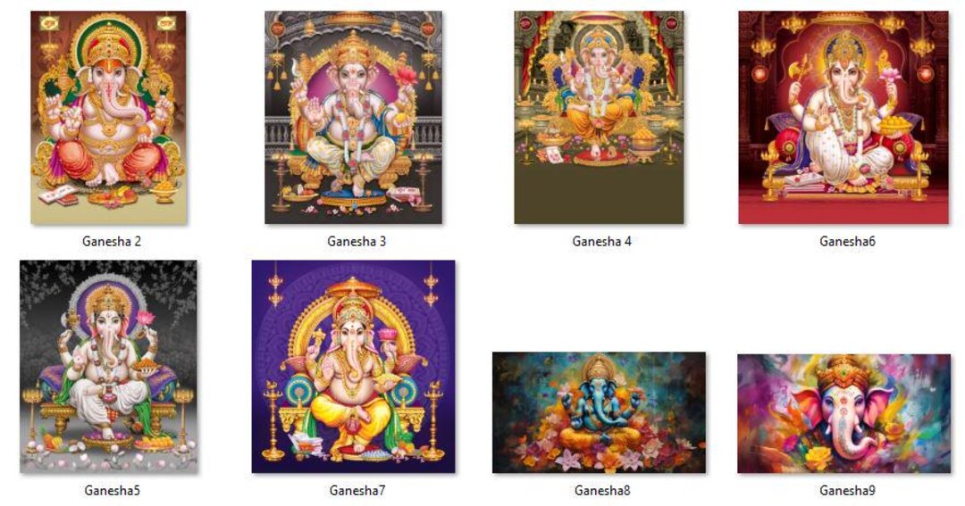 Ganesha, Ganapathi, Ready to Print Files - Etsy