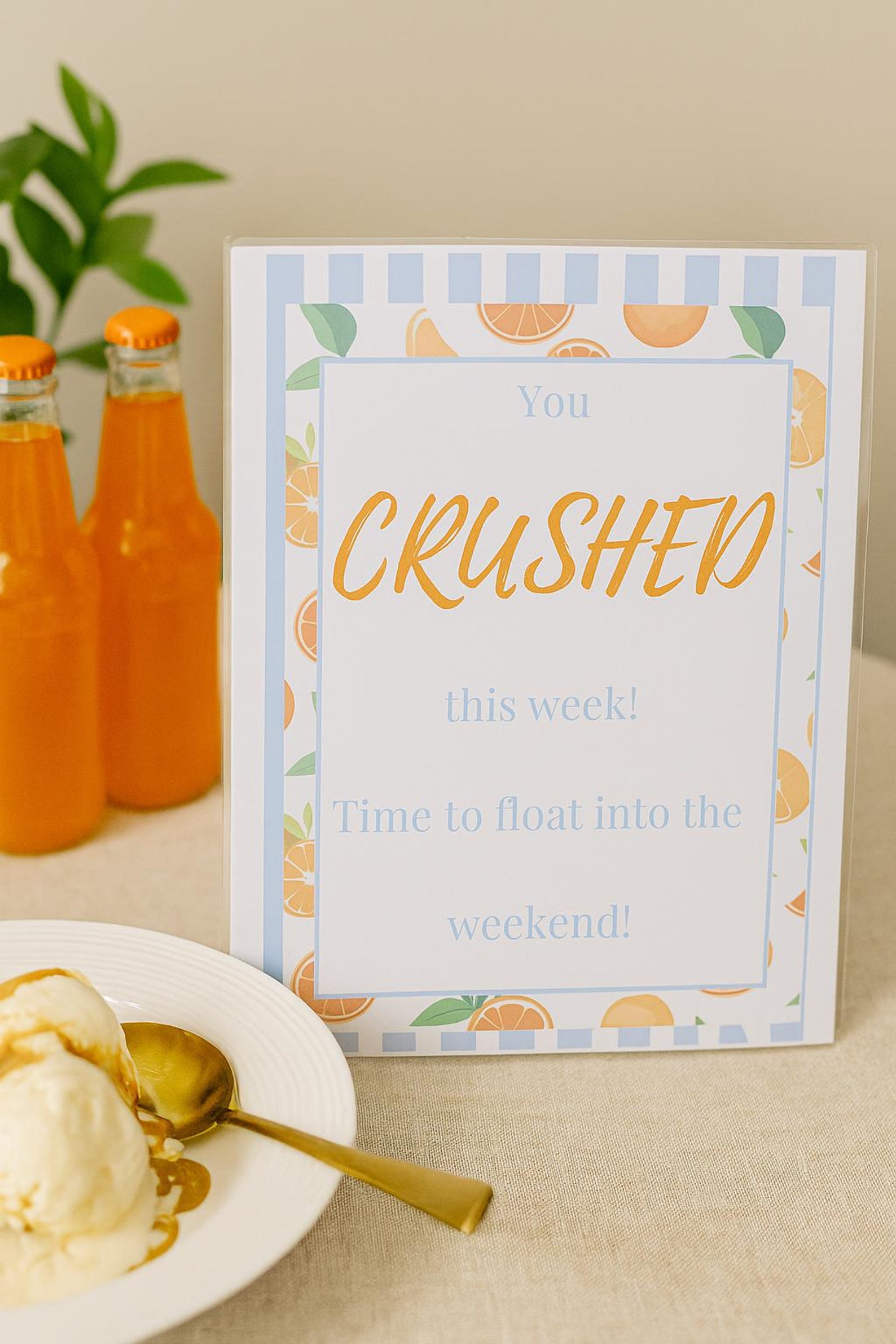 Staff Appreciation 'you Crushed It' Sign: Editable Canva Template ...