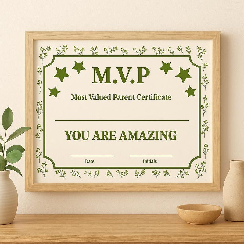 Certificate of Appreciation for Parents - Etsy