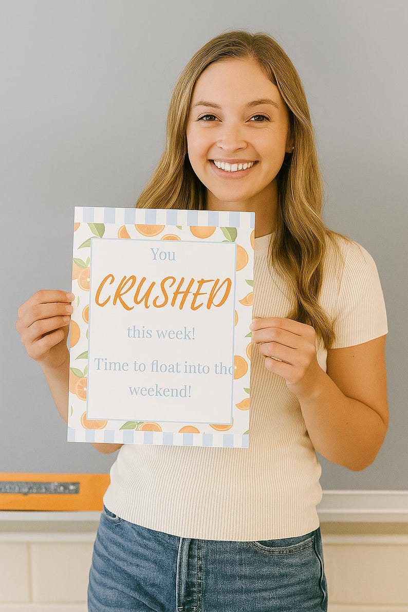 Staff Appreciation 'you Crushed It' Sign: Editable Canva Template ...