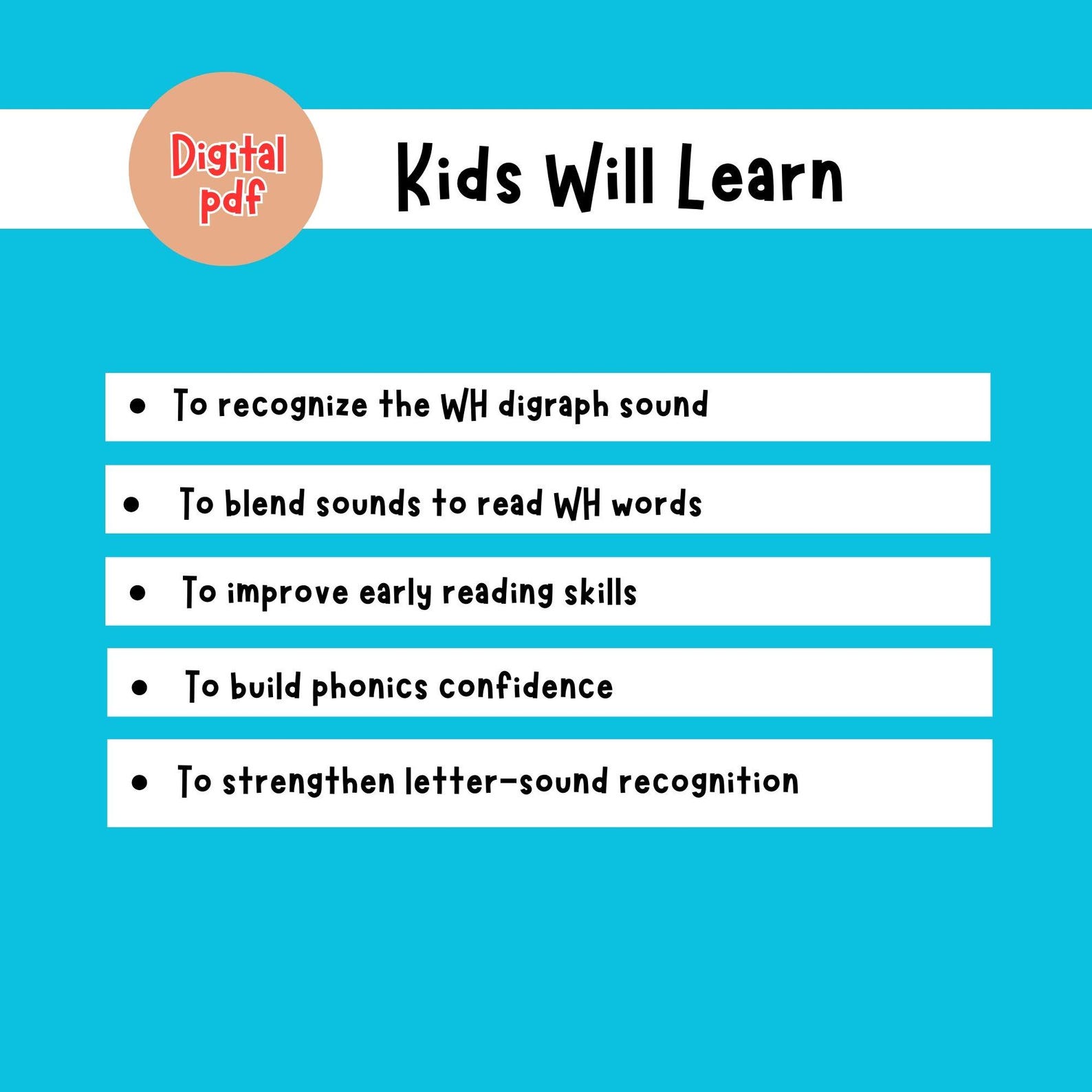 WH Digraph Flashcards Printable | Phonics Activity for Kids ...
