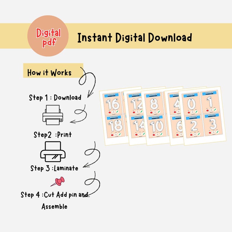 Number Formation 0–20 Flash Cards | Say Trace Write Numbers | Preschool ...