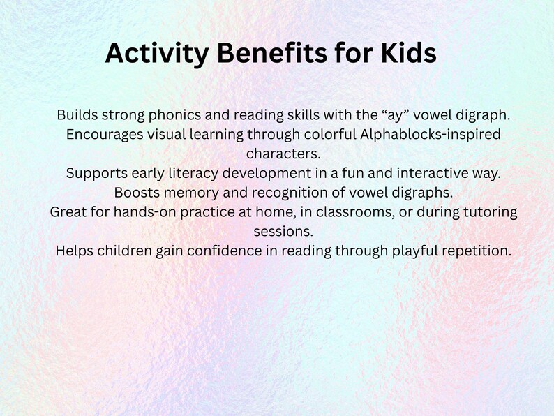 AY Vowel Digraph Phonics Stickers | AI Alphablocks Characters | Fun ...