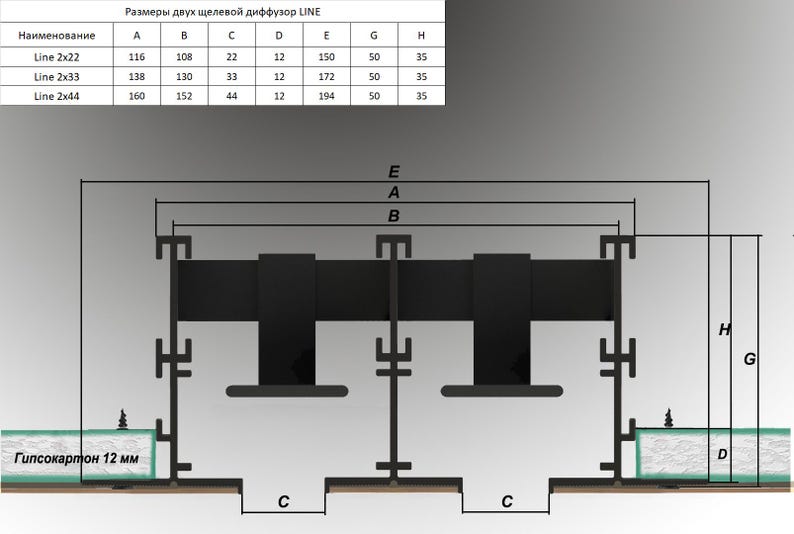 Custom Linear Air Diffuser: Bespoke Metal HVAC Vent Cover - Etsy