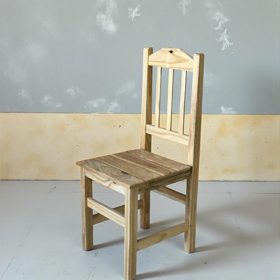 Knock- Down Long Chair Natural Solid Wood With a Comfortable Seat for ...