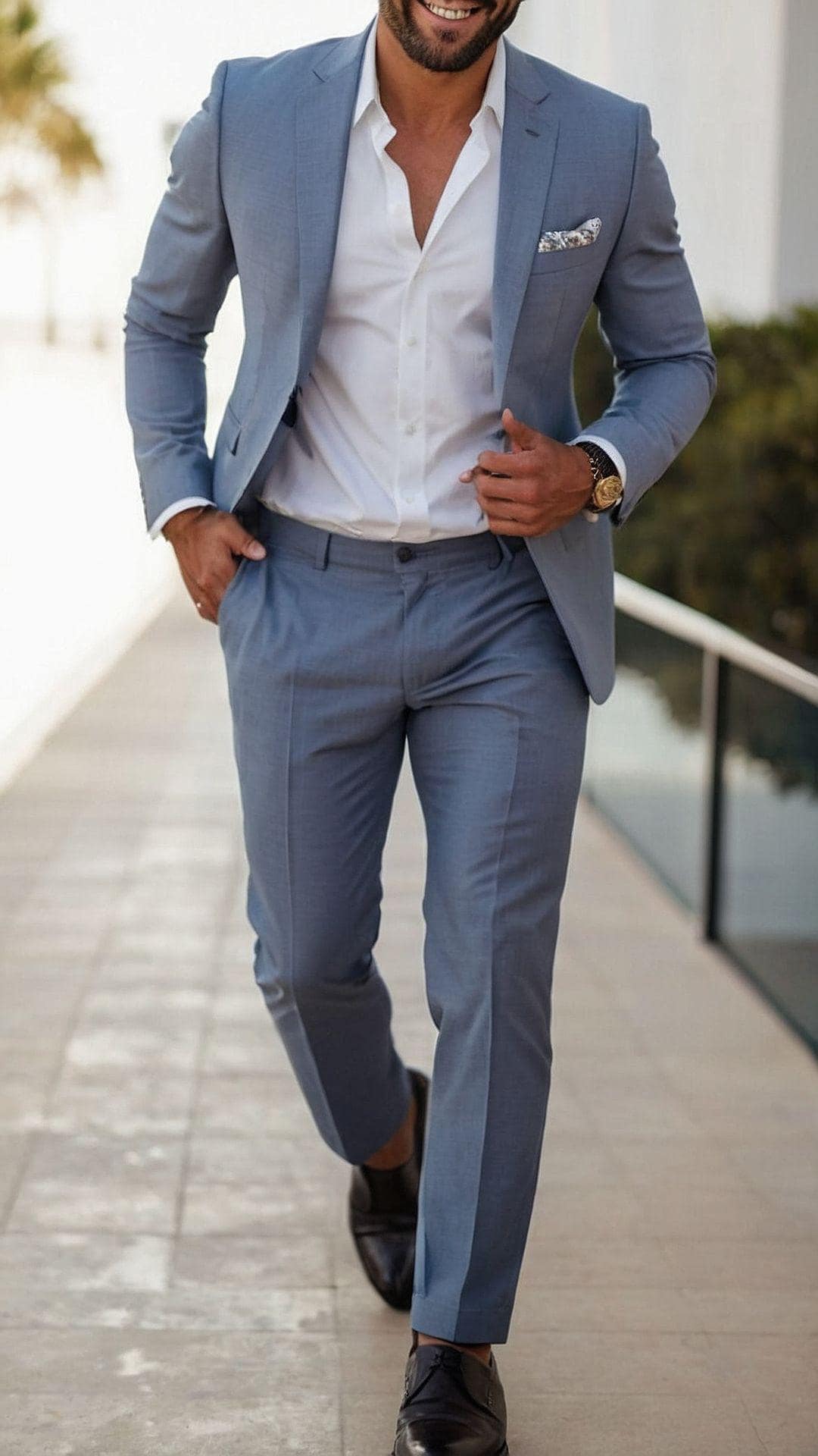 Custom Dusty Blue Wedding Suit, Slim Fit Formal Tuxedo - Etsy