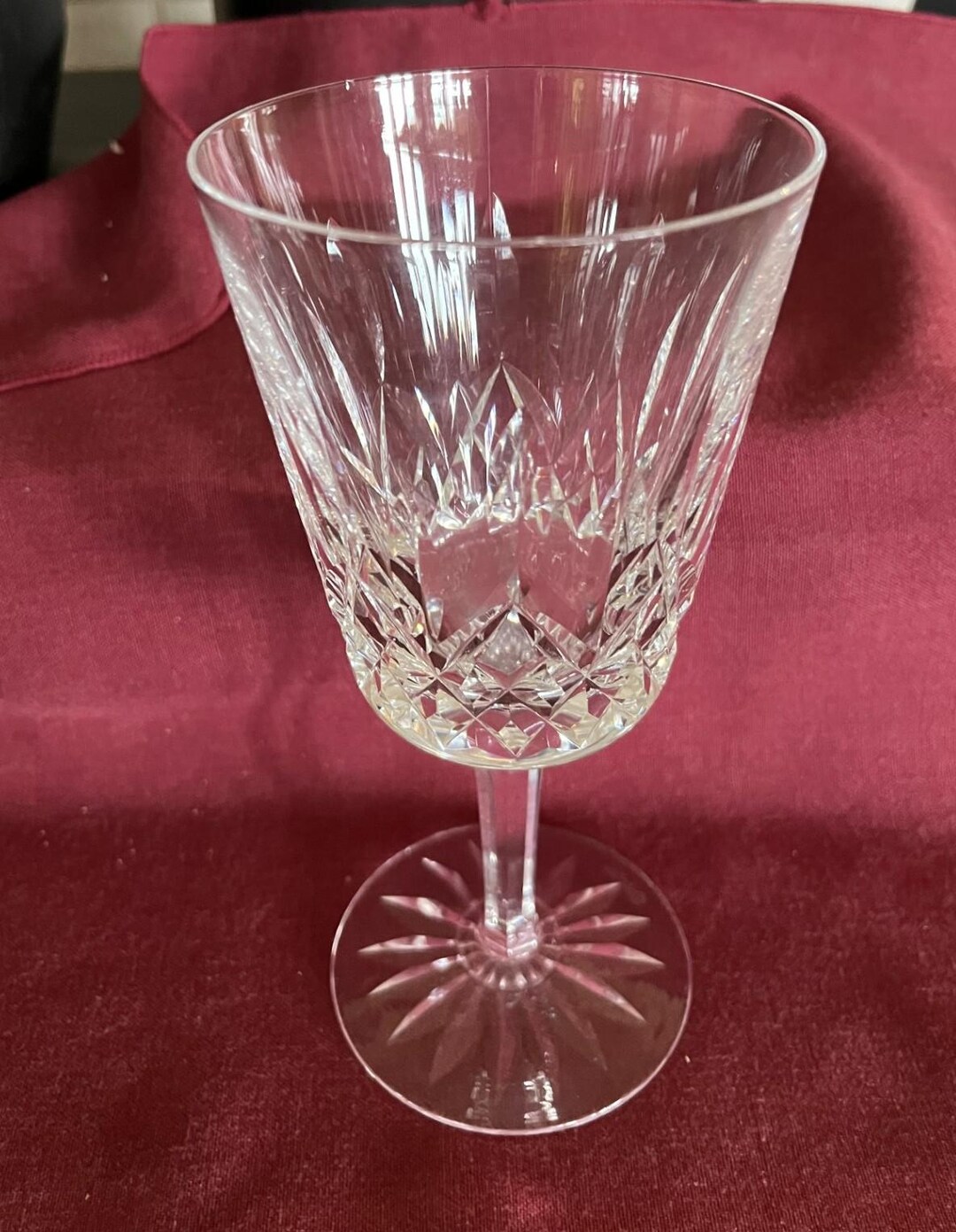 Waterford Lismore Vintage Large Water Goblet - Etsy