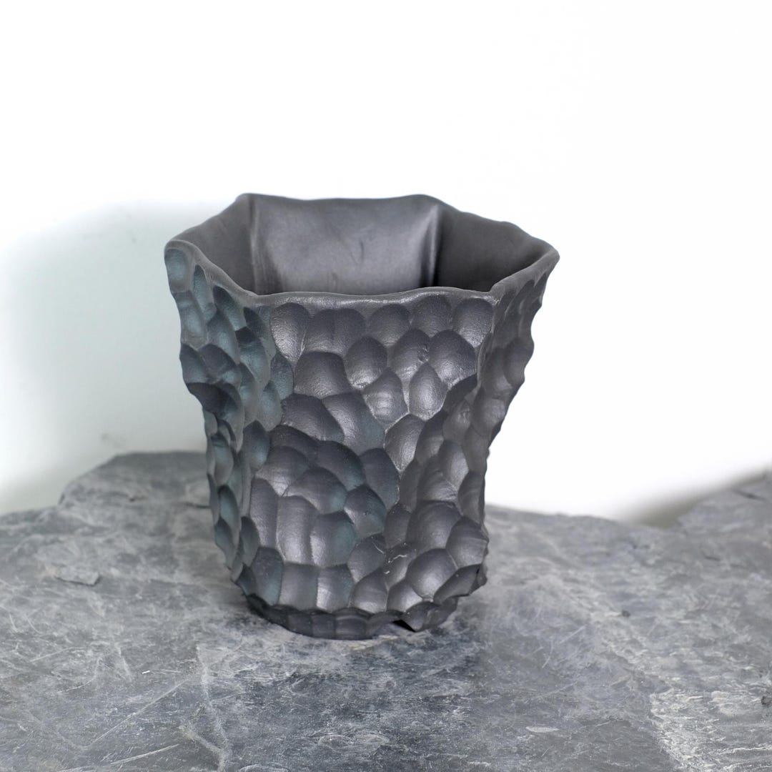 Hand-carved Irregular Ceramic Pot — 10cm,ideal for Caudex Plants ...