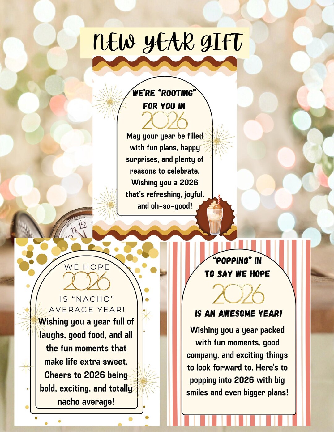 General New Year Gift Tags | Encouraging Printable | 2026 | Root Beer ...