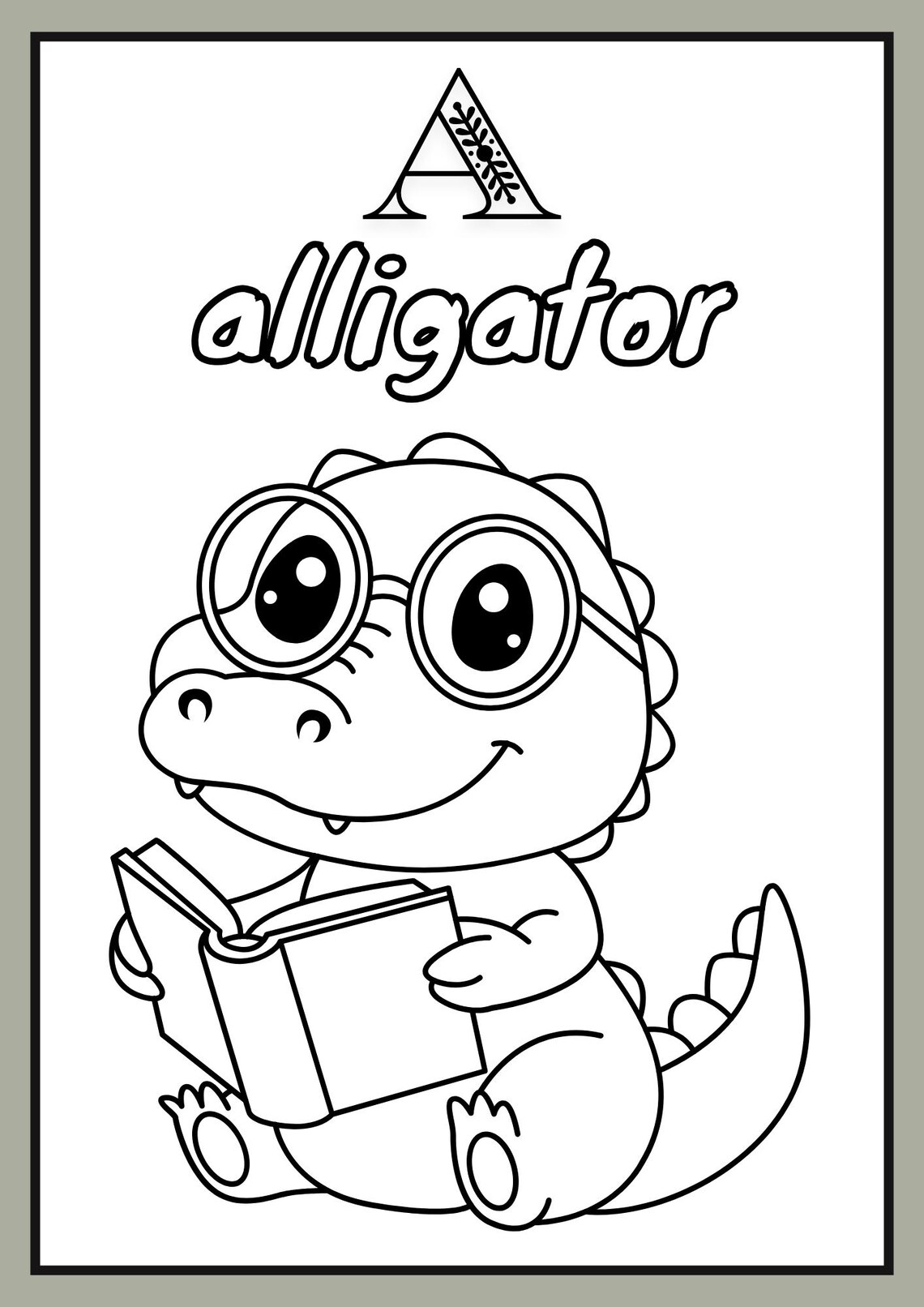Alphabet Animals Coloring Book for Kids - A Fun Way to Learn Abcs! 26 ...