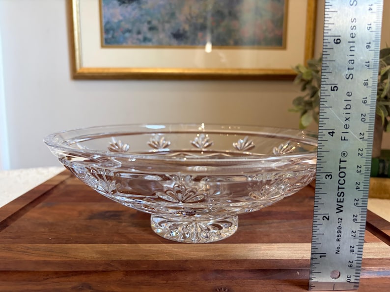 Waterford Keane Crystal Candle Floater 10” | Fruit Bowl Centerpiece - Etsy