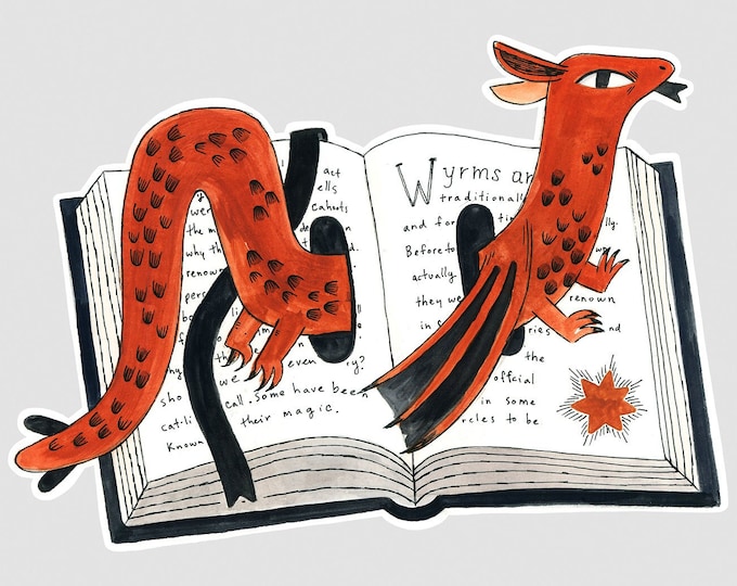 Book Wyrm - Book Worm - D&D - DND - Dungeons and Dragons - D20 - Geek ...