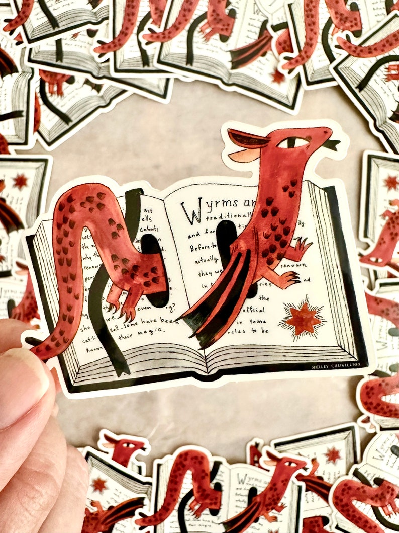 Book Wyrm - Book Worm - D&D - DND - Dungeons and Dragons - D20 - Geek ...