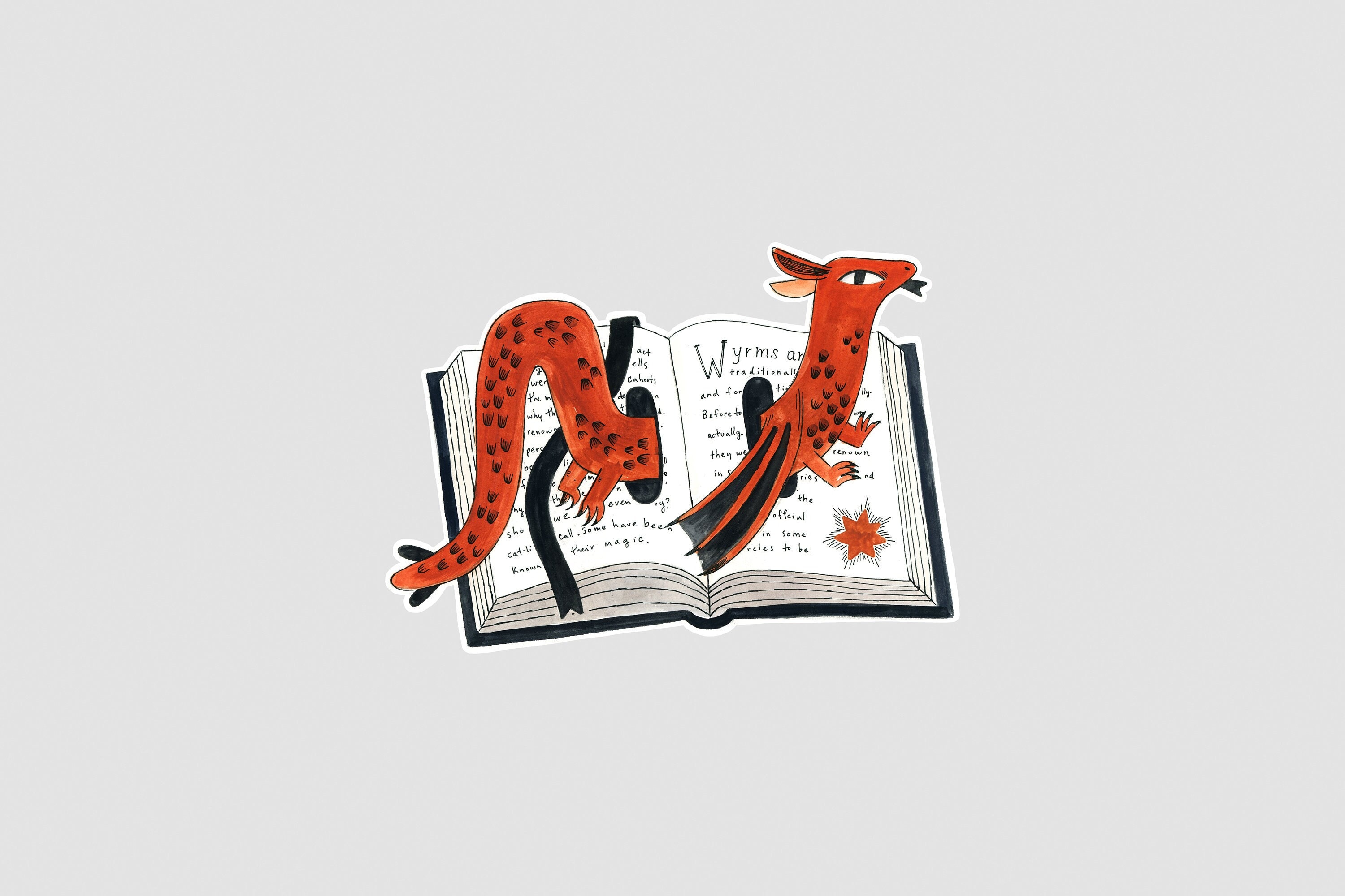 Book Wyrm - Book Worm - D&D - DND - Dungeons and Dragons - D20 - Geek ...