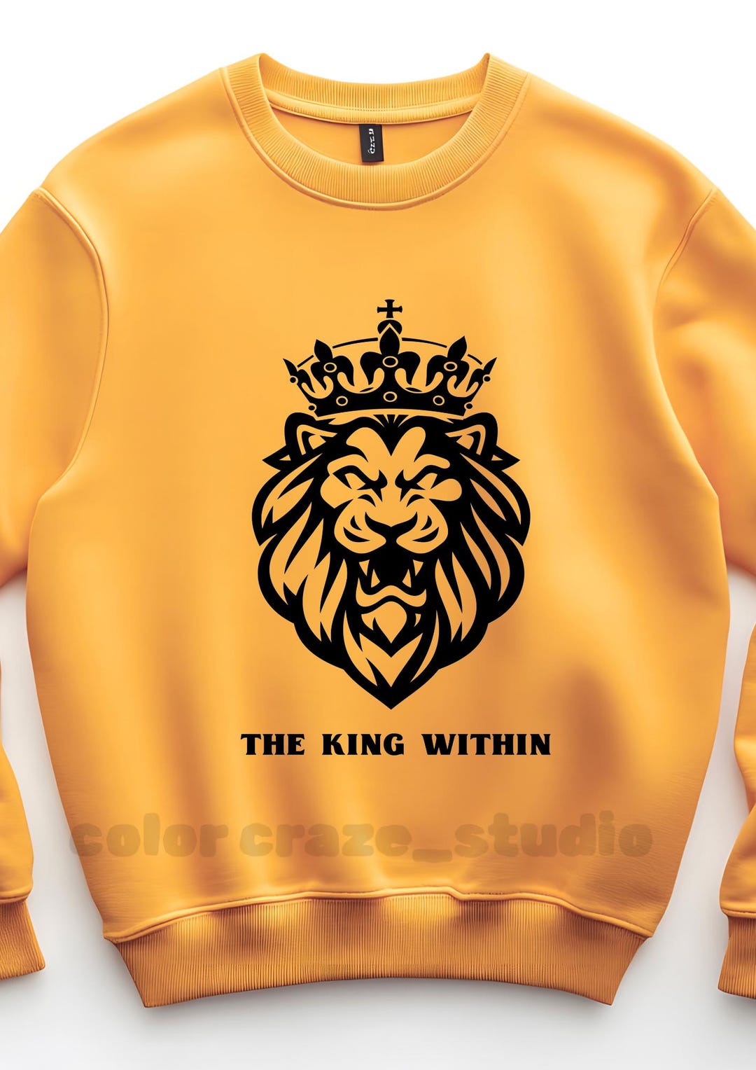 Lion Crown Shirt Design PNG: King Within Graphic (digital Download) - Etsy