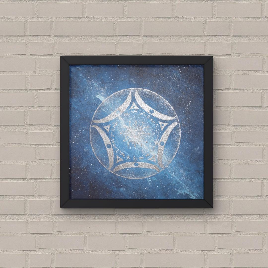 Buga Sphere Acrylic Painting on Canvas, 30x30 Cm - Etsy Canada