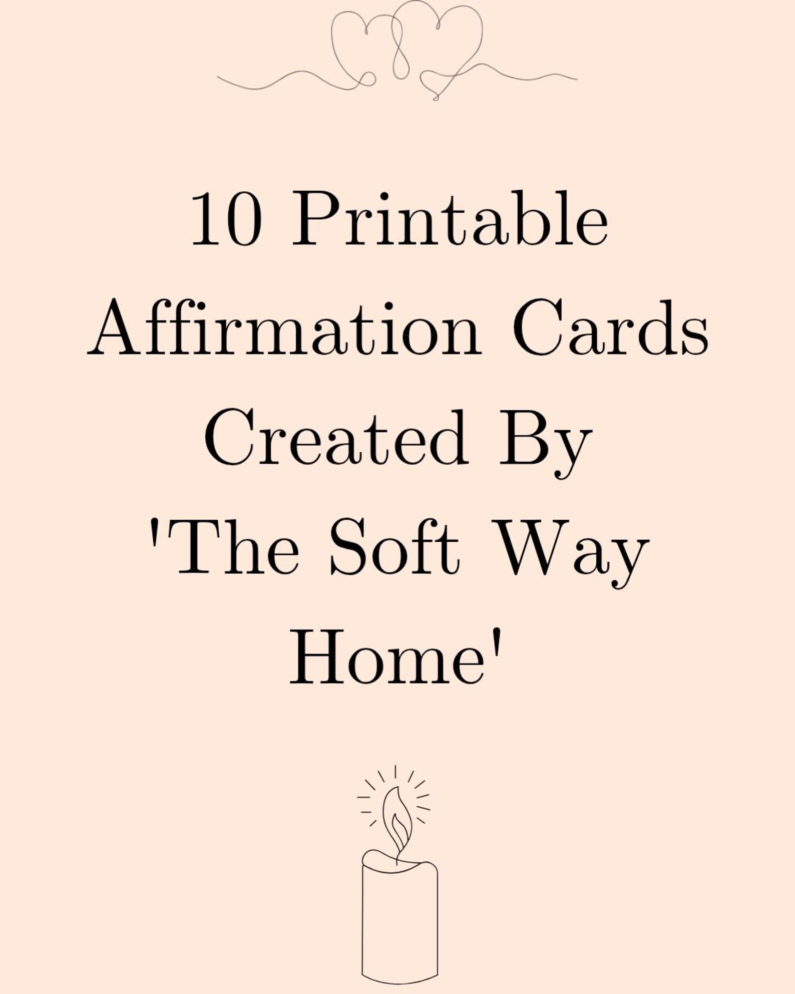 Gentle Self-worth Affirmation Cards | Printable Mindfulness Deck ...