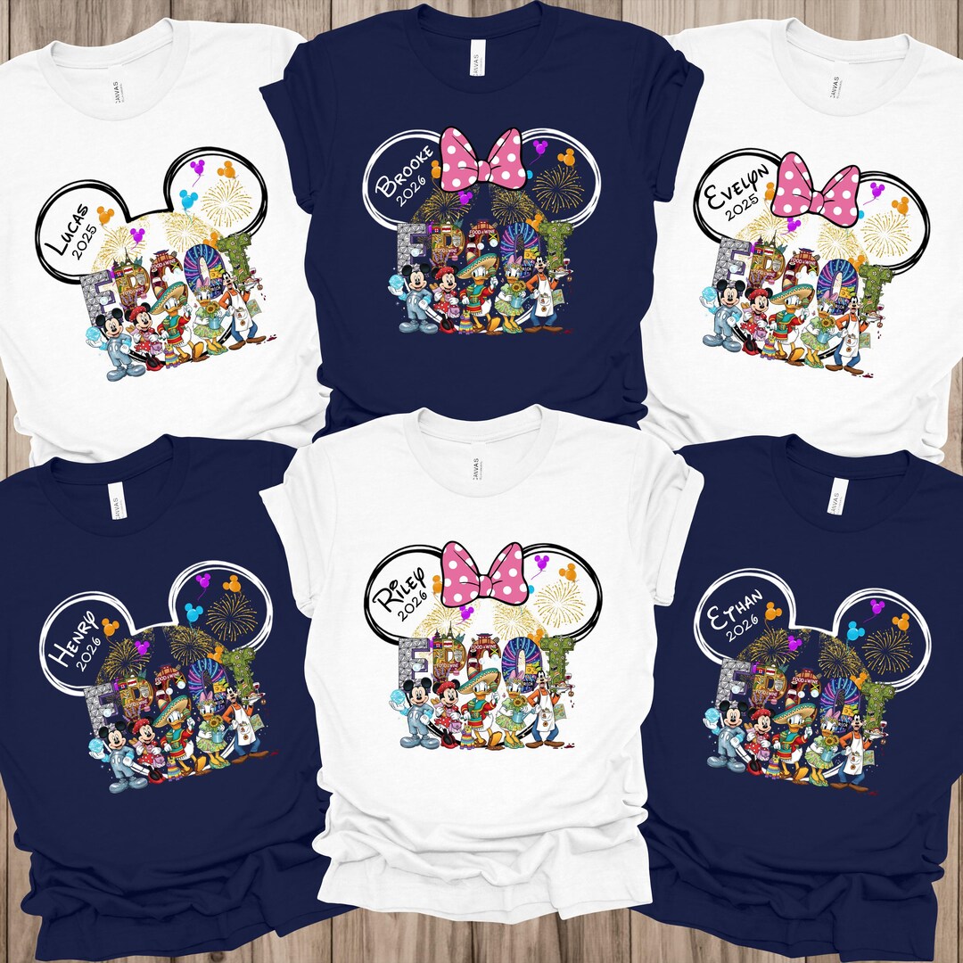 Custom Disney Epcot 2025 Shirts, Family Matching Epcot Shirt, Disney ...