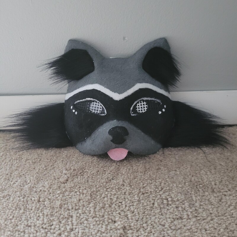 Therian Raccoon Mask - Etsy