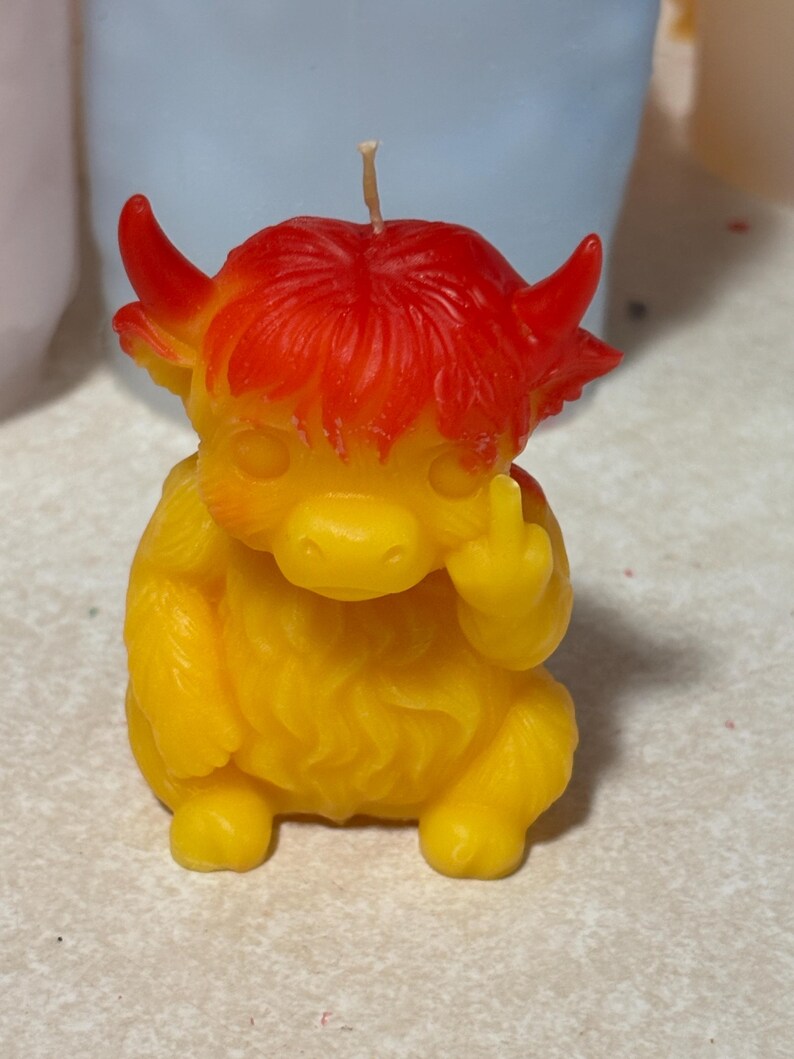 Handmade Adult Highland Cow Candle - Etsy