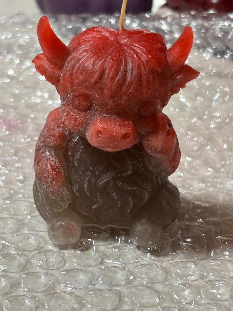 Handmade Adult Highland Cow Candle - Etsy