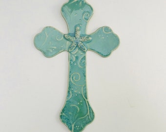 Ceramic Wall Cross | Etsy