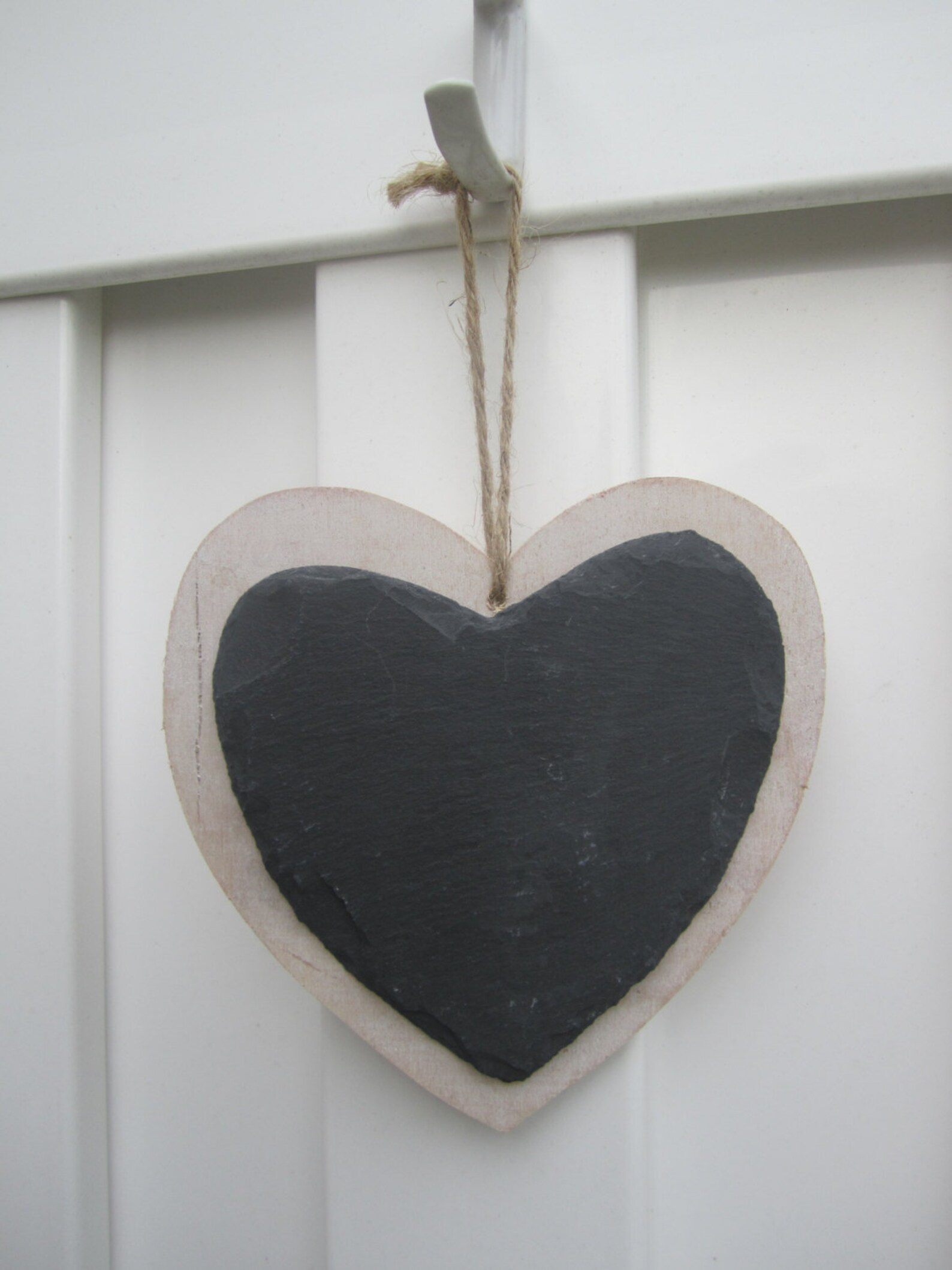 Slate Heart With Wood Sign - Etsy