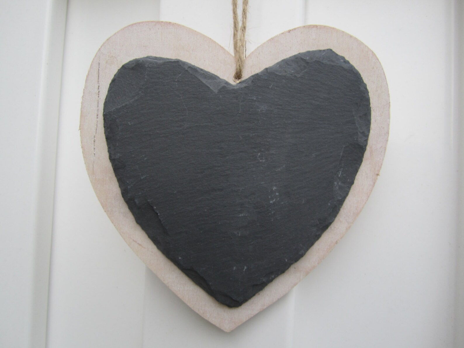 Slate Heart With Wood Sign - Etsy