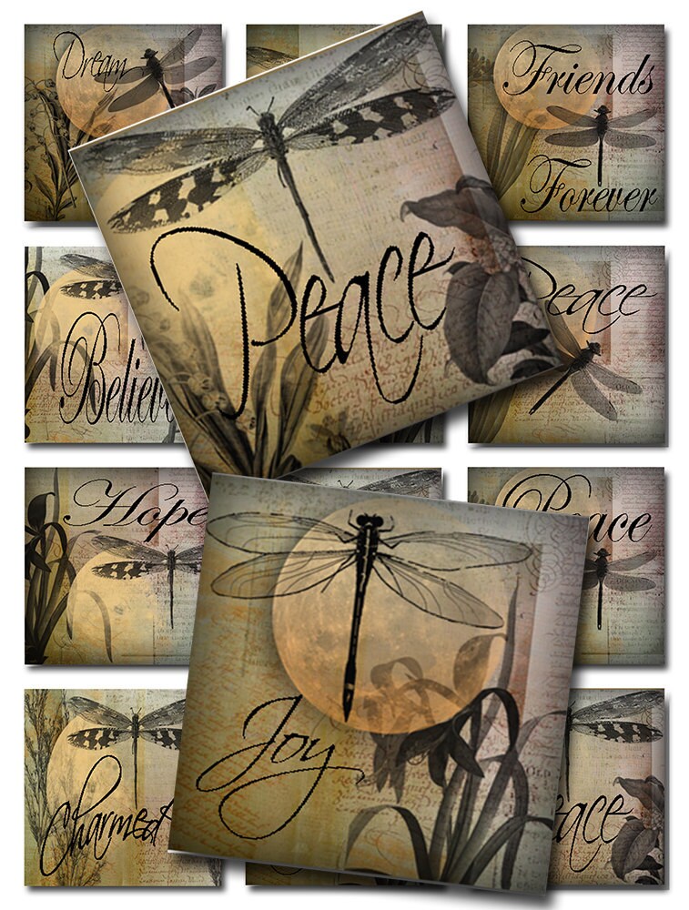 Dragonflies Inspirational Words Digital Image Instant Download - Etsy