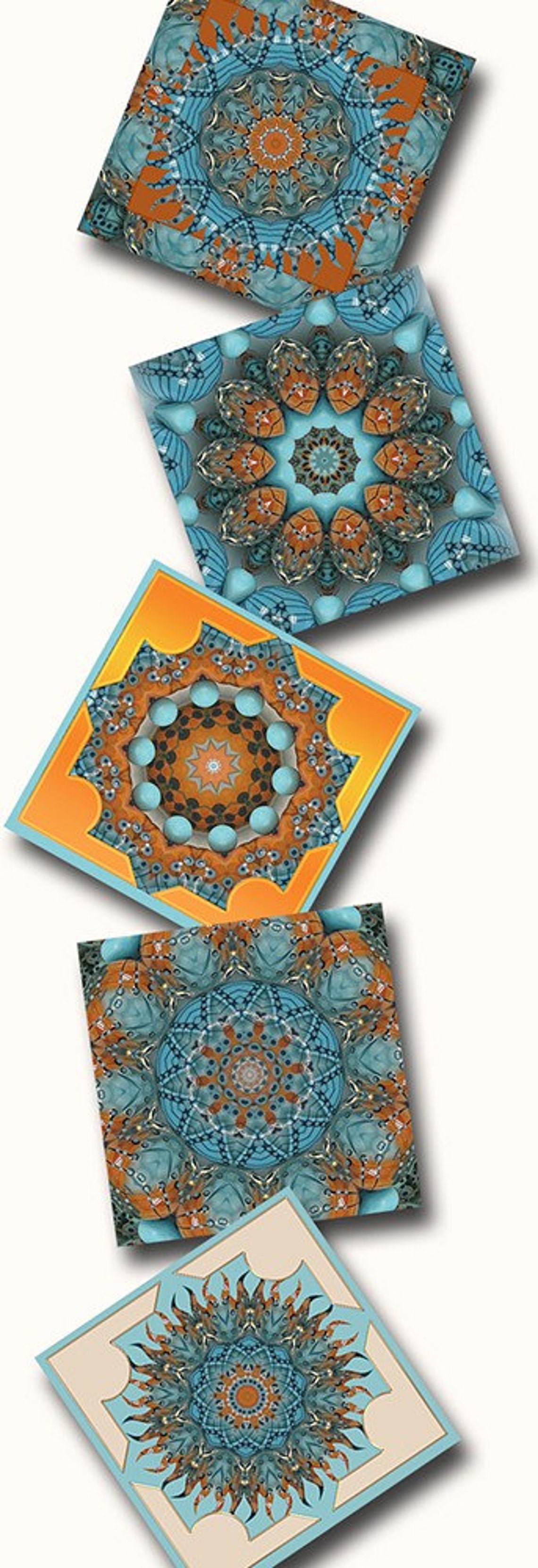 Mandala Square Tiles Instant Download 1 and 2 Inch Resin Glass - Etsy