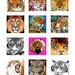 Cats Instant Download for Glass Resin Scrabble Tile Pendants Square ...