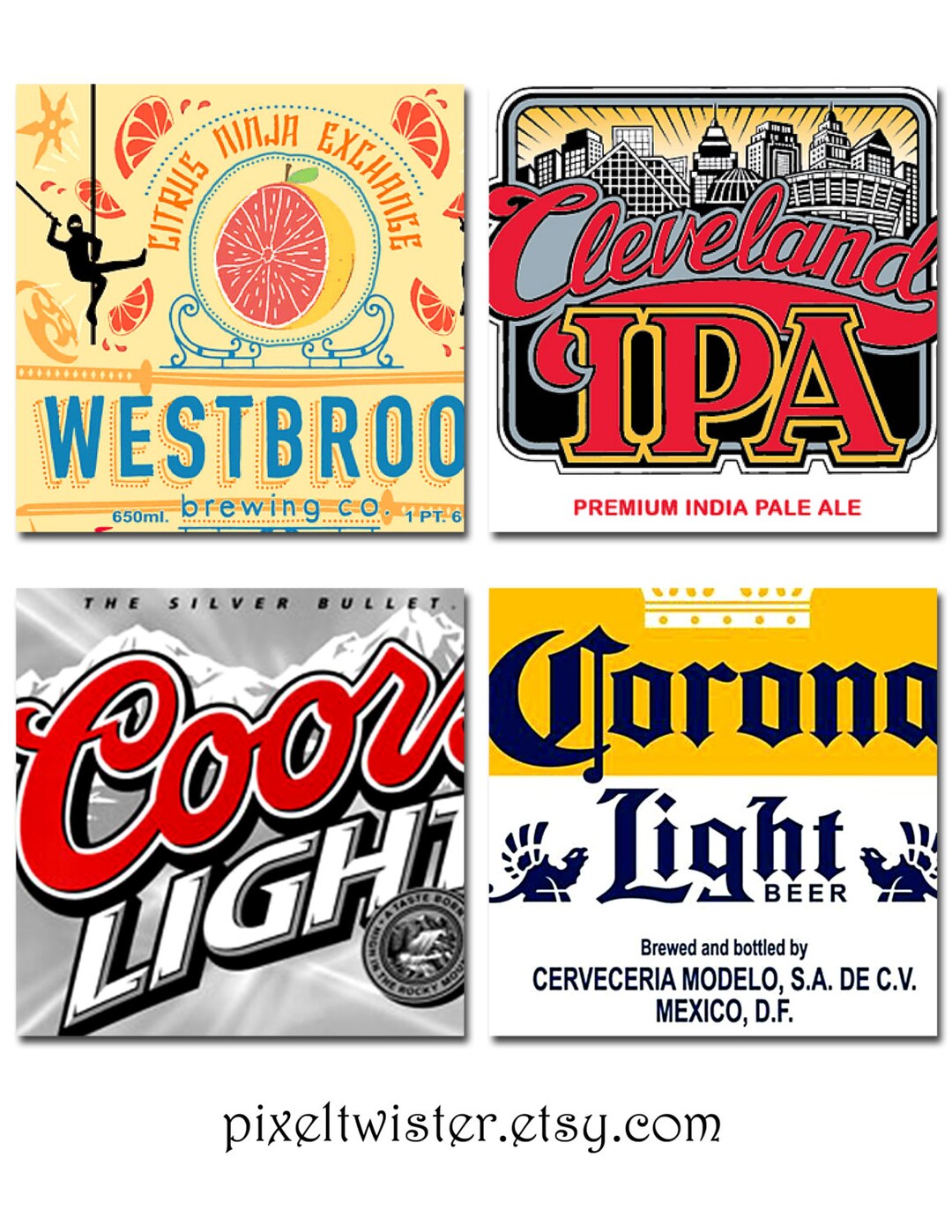 Beer Logo Label IPA Coasters Can Art India Pale Ale Hops Instant ...