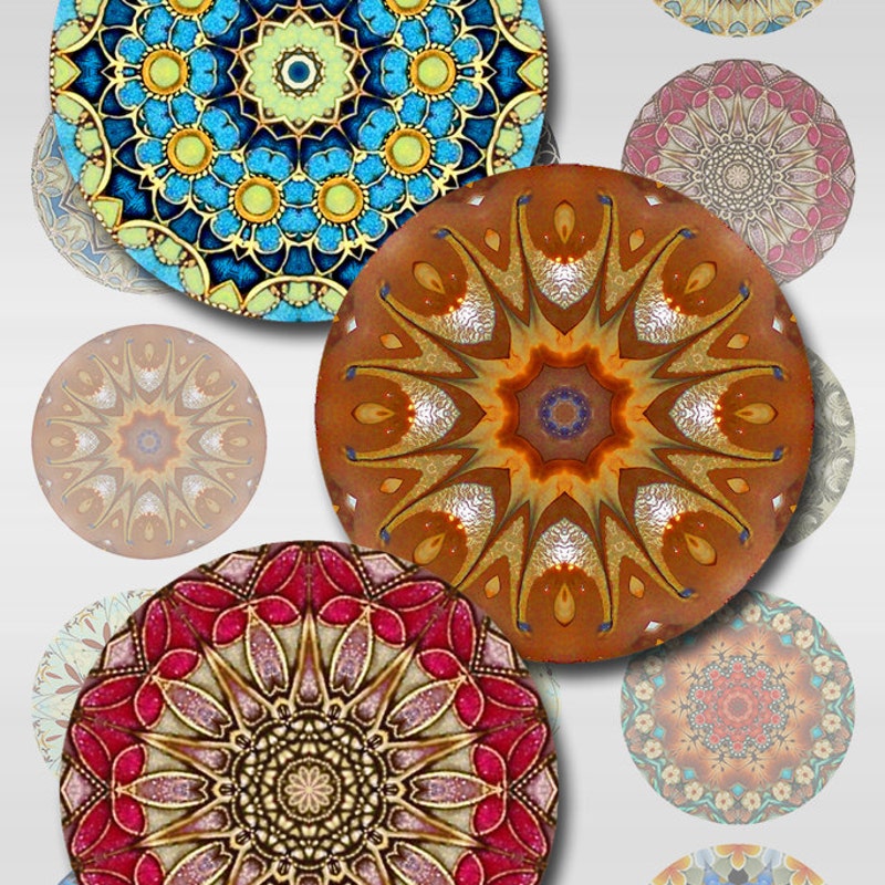 2 Inch Round Tiles - Etsy