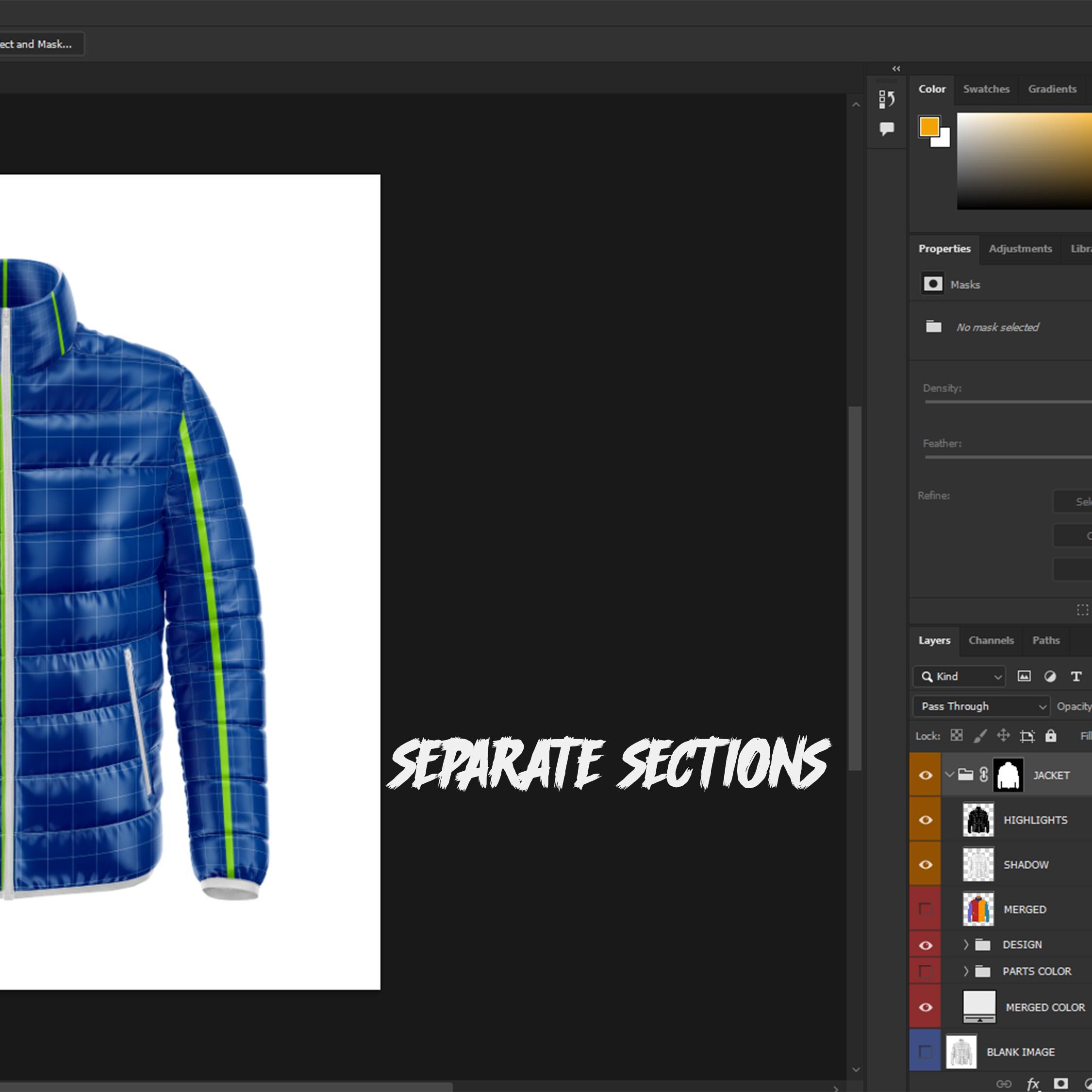 3D Puffer Jacket Mockup PSD : Editable Template - Etsy
