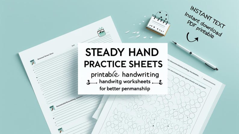 Steady Hand Practice Sheets | Printable Handwriting Worksheets | Basic ...