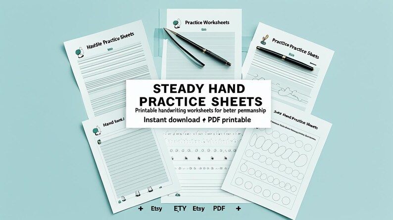 Steady Hand Practice Sheets | Printable Handwriting Worksheets | Basic ...