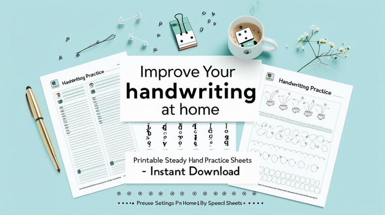 Steady Hand Practice Sheets | Printable Handwriting Worksheets | Basic ...