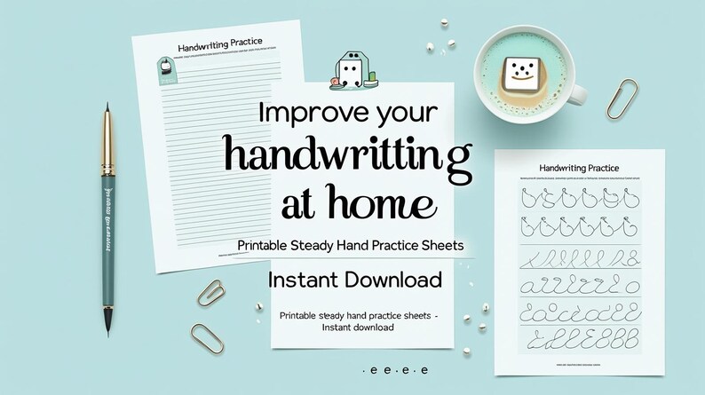 Steady Hand Practice Sheets | Printable Handwriting Worksheets | Basic ...