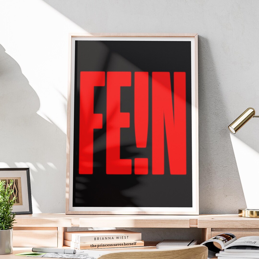 Music Lyrics Print | Rap Music Wall Art | Fein | Hip Hop Art | Office ...