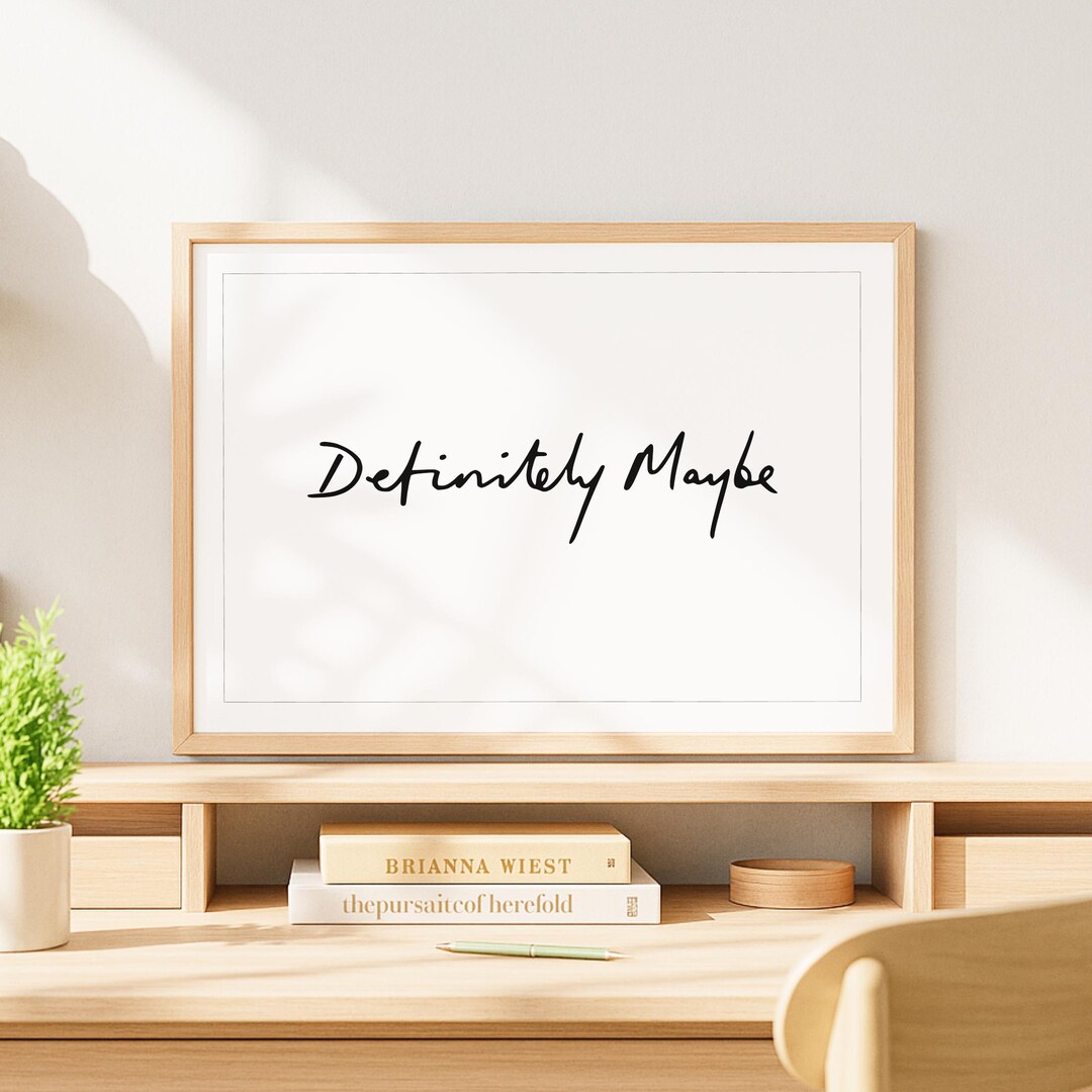 Definitely Maybe Print | Download | Rock Music Wall Art | Oasis Poster ...